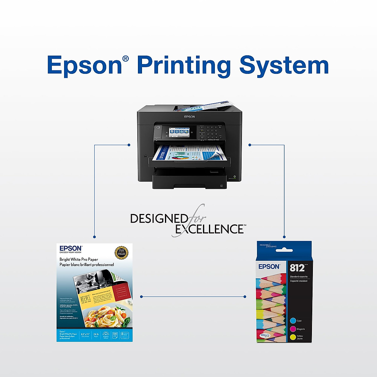 EPSON T812 DURABrite Ultra Ink High Capacity Magenta Cartridge (T812XL320-S) for select Epson WorkForce Pro Printers