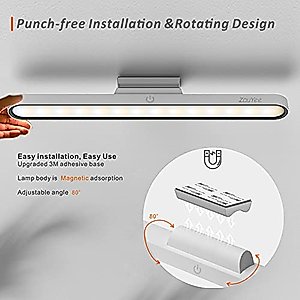LED Desk Light, ZouYee Portable Desk Lamp for College Dorm Room ,Cordless Magnetic Battery Powered Small Table Lamp with Touch Control for Under Cabinet Lights Reading Working Office Bedroom Lighting
