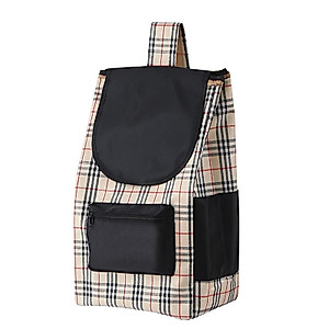 JIAHESHYP Shopping Cart Replacement Bag, Trolley Waterproof Spare Bag, Portable, Oxford Cloth, Black