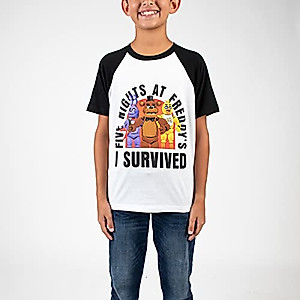 Five Nights at Freddy's Game Over Crew Neck Short Sleeve 4pk Boy's Tees Multicolored