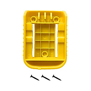 weqcter 10Packs Battery Ready Dock/Mount Holder for Dewalt Battery Fit for 20V 60V Yellow (No Battery)