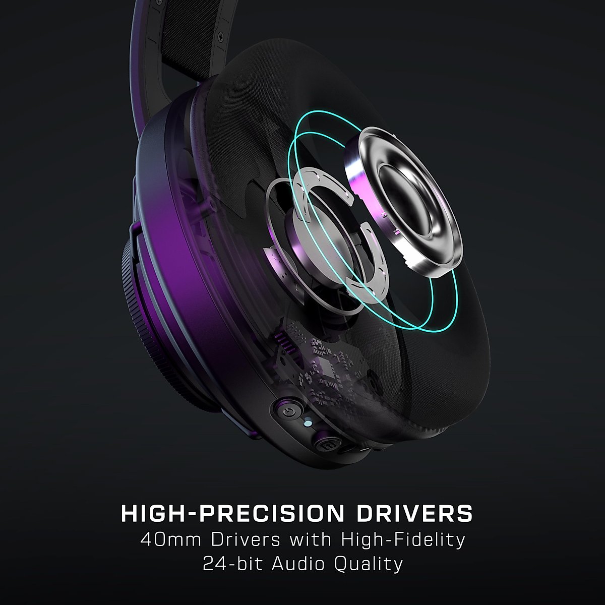 Turtle Beach Atlas Air Wireless Open Back PC Gaming Headset - PC, PS5, PS4, Mobile - 24-bit High-Fidelity Audio, Broadcast Grade Mic, Bluetooth, Floating Earcup, Memory Foam Cushions, 50-Hr Battery