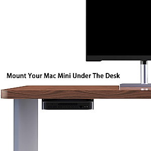 Hikig Mac Mini VESA Mount/Wall Mount/Under Desk Mount, Custom Mount for The Mac Mini, Mac Mini VESA Mounting Stand/Mounting Bracket - Black