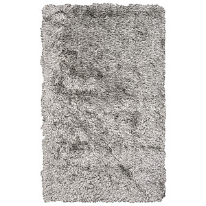 SAFAVIEH Paris Shag Collection Accent Rug - 3' x 5', Silver, Handmade Silken Glam, 2.5-inch Thick Ideal for High Traffic Areas in Entryway, Living Room, Bedroom (SG511-7575)