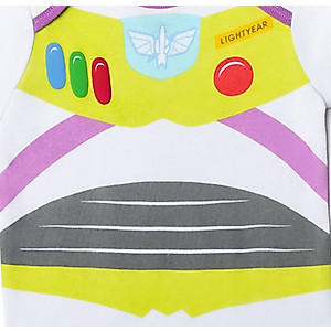 Disney Pixar Toy Story Buzz Lightyear Newborn Baby Boys Cosplay Bodysuit and Hat Set 3-6 Months
