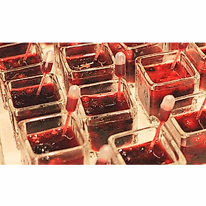 Rimandy 100 Pcs Mini Clear 4ml Plastic Transfer Pipettes Food Cupcake Squeeze Dropper Liquid Dropper Pipettes