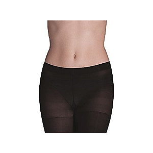 No nonsense Women's Super Opaque Control-Top Tights, Black, Large