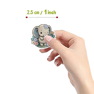 500 Pcs Elephant Animal Aesthetic Round Seal Label Self-Adhesive Stickers for Christmas Halloween Party Decorations for Kid Teen Girl Boy for Scrapbooking Envelopes Water Bottles(Fashion Pattern 10)…