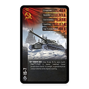 Top Trumps Card Game World of Tanks - Family Games for Kids and Adults - Learning Games - Kids Card Games for 2 Players and More - Kid War Games - Card Wars - for 6 Plus Kids