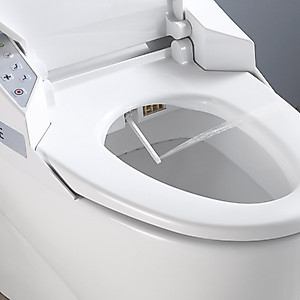 Miseno MT-YOSE32-15WST Yosemite 1.27 GPF One-Piece Elongated Toilet – Bidet Seat Included - White