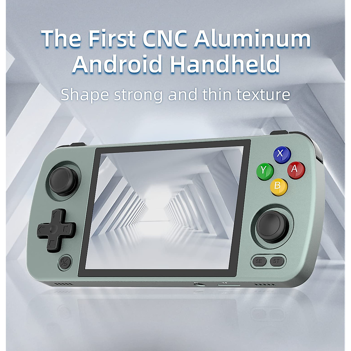 RG405M Retro Game Player Android 12 Handheld Game Console 4’’ IPS Touch Screen Resolution 640*480 Built-in Hall Joystick 128G TF Card with 3170+ Retro Games 64-bit Classic Game Console