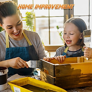 Wesquer Chip Brush 1inch Bulk 36Ea Disposable Paint Brushes Cheap Natural Bristle Paint Brushes for Glue, Varnish,Wood Stain,Furniture Paint Brush,Painting Walls