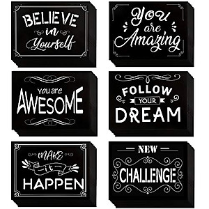 36 Pieces Inspirational Greeting Card Luck Card Motivational Quote Card with Envelope for Graduate Teacher Student Inspiring