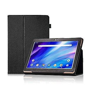 (for DigiLand 10.1 Tablet Case DL1036) Transwon Case for Pritom 10 Inch Tablet Tronpad M10/ Pritom Touch 10 Tablet/DigiLand DL1036 Tablet - Black