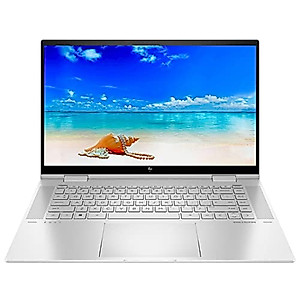 HP 2022 Envy X360 2-in-1 15.6" FHD Touchscreen Laptop, Intel Evo Platform Core i5 1235U, 16GB RAM, 512GB PCIe SSD, Backlit Keyboard, Intel Iris Xe Graphics, Windows 11, Silver, 32GB USB Card