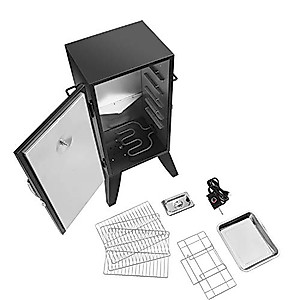 Royal Gourmet SE2801 Electric Smoker, Black & The Complete Electric Smoker Cookbook: Over 100 Tasty Recipes and Step-by-Step Techniques to Smoke Just About Everything