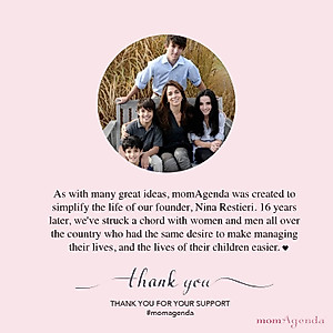 momAgenda Desktop 23/2024 Day Planner | Runs through December 2024 | Family Planner. Manage Multiple Schedules. Week-at-a-View layout. (Rasberry)