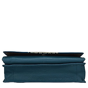 Anna by Anuschka Women's Hand-Painted Genuine Leather 4-In-1 Organizer Crossbody/Belt Bag/Clutch/Writlest - Nutcracker Party