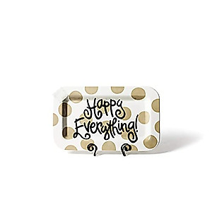 HAPPY EVERYTHING! Neutral Dot Mini Rectangle Platter