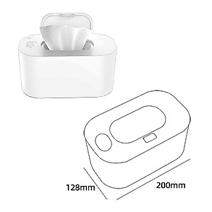Aiend Baby Wipe Constant Temperature Warmer Baby Diaper Warmer Baby Wet Wipe Dispenser Portable Heat Preservation moisturizer Power by USB Adapter Carefully