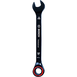 Bosch Professional 1600A01TG4 8mm Chrome Vanadium Steel Ratchet Combination Spanner - Blue