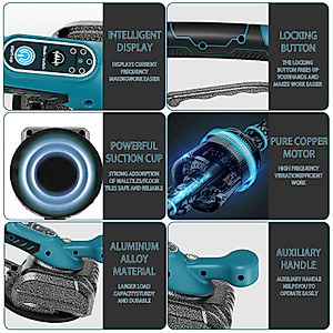 Tile Vibration Tool compatible with Makita 18V Battery, Cordless Tile Vibration Machine with 5 Adjustable Speed & Suction Cup & Digital Display(no battery&charger)
