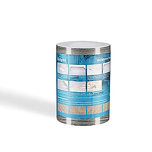 Livelynine 4-Tiles 6X36 Natural Grey Wood Vinyl Flooring Waterproof Peel and Stick Floor Tile Wood Look Vinyl Plank Flooring Removable Laminate Flooring Planks Tiles for Bathroom Kitchen Floors