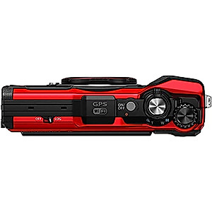 Olympus Tough TG-6 Waterproof Camera (Red) - Action Bundle - with 50 Piece Accessory Kit + Extra Battery + Float Strap + Sandisk 64GB Ultra Memory Card + Padded Case + More