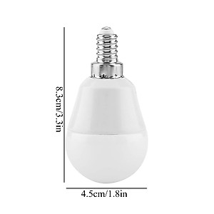 Ymiko LED Light Bulbs, G45 5W E12 Base Candelabra LED Bulbs Dimmable, Warm White 3500K Replacement Decorative Bulbs for Chandelier and Vanity, Pack of 6