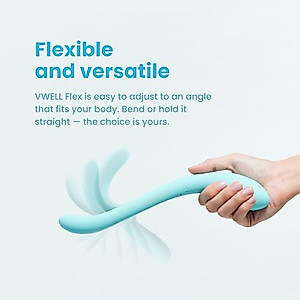 IntiMD VWELL Flex Pelvic Floor Muscle Trigger Point Relaxer with Dual Active & Flexible Shaft Tool Knot Scar Tissue Tender Point Myofascial Release Tightness Spasm Pain Relief