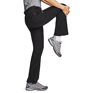 Eddie Bauer Women's Cloud Cap Stretch Rain Pants, Black, X-Small