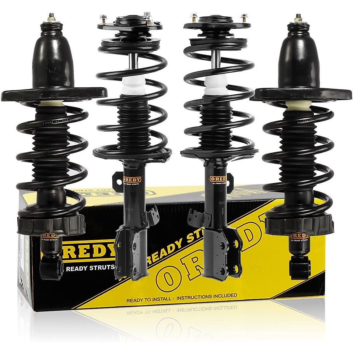 OREDY 4PC Full Set Front Rear Struts Assembly Replacement for 2006-2014 Honda Ridgeline AWD 15123 15124 11505 11506