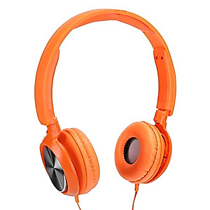 eboxer-1 3.5mm Port On Ear Gaming Headphone Portable Headset, Stereo Music Headset, Kids Headphones Gift for Kids PC Lartop Phone(Orange)