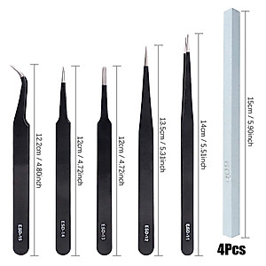 Keadic 55Pcs Professional Modeler Basic Tools Craft Set Hobby Building Tools Kit with a Plastic Case for Gundam Car Model Building Repairing and Fixing