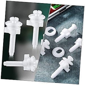 4pcs Toilet Screw Toilet Seat Accessory Toilet Seat Lid Fixing Screw Toilet Seat Cover Fixing Screw Toilet Seat Lid Screw Replacement Toilet Cover Screw Replacement