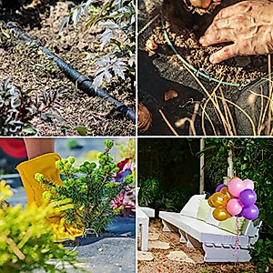 Zevlux Garden Stakes 4 Inch 40pcs 12Gauge Irrigation Tubing Stakes, U Shape Heavy Duty Galvanized Landscape Staples for Tube, Lawns, Weed Barriers, and Landscape Fabrics, Irrigation Hose,Floor Mats…