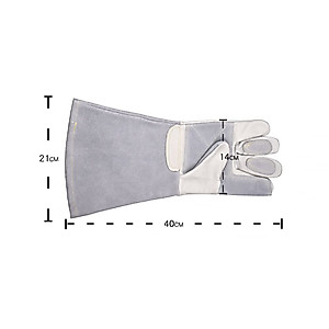 JunJia Leather Made Thorn Proof Gardening Gloves for Men and Women, Gloves as Safety Work Gloves, Garden Gloves and Gifts for Ladies for Yard Work, Construction, Warehouse