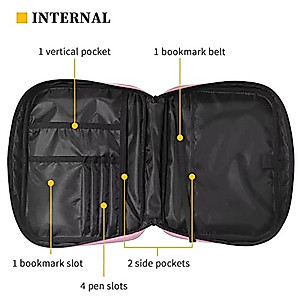 Veniyate Customized Add Your Own Image Bible Holder Bible Cover Carry Organizer Portable with Zipper and Front Pocket Large Capacity Church Bible Protective