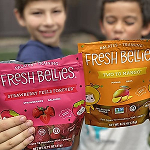 Fresh Bellies Strawberry Feels Forever| Strawberry Freeze Dried Healthy Snack for Kids| Gluten Free Freeze Dried Fruit Kids Snack with No Preservatives & No Added Sugar| Age 12+ Months| 6-Pack