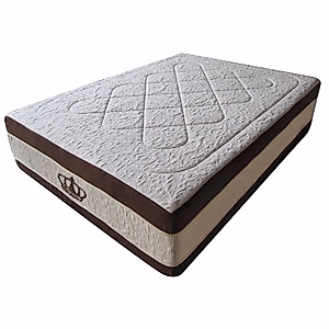 DynastyMattress New! 15.5-Inch AtlantisBreeze Cool HD Memory Foam Gel Mattress-King Size