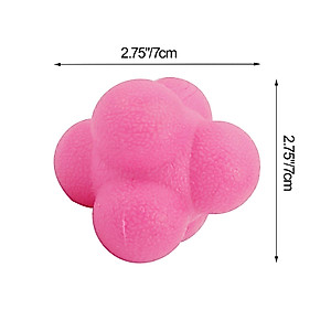 Yaegoo 6 PCS Reaction Balls Rubber Reaction Bounce Balls for Hand-Eye Coordination, Agility & Speed Reflex Training