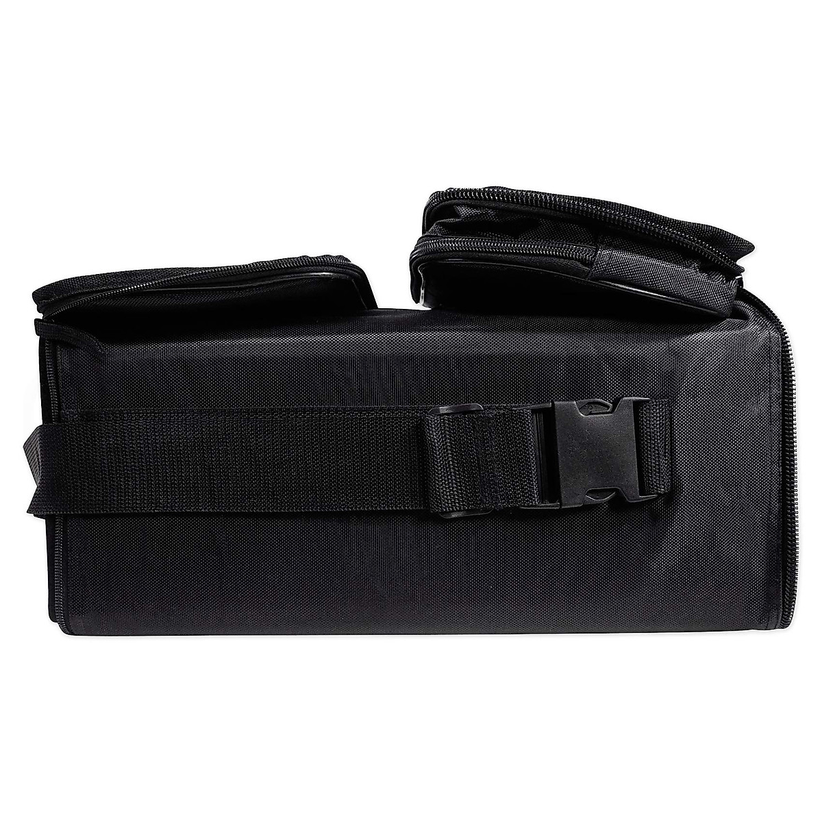 Rockville 3U Rack Bag Double-Sided Case with 16" Depth + Shoulder Strap (RRB35) Black