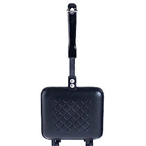 Happy Sales HSGS-HPNI, Grilled Sandwich Panini Maker Hot Sandwich Maker Pan Nonstick Aluminum Flip Pan
