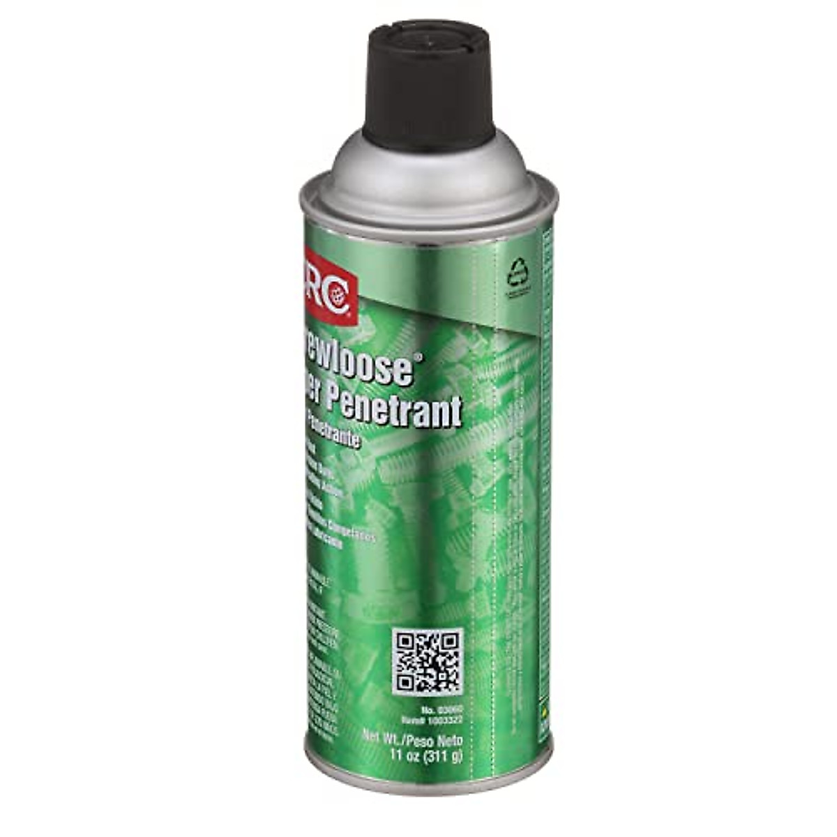CRC Screwloose Super Penetrant 03060 – 11 WT OZ, Plastic Safe Aerosol for Corroded Fasteners, Seized Mechanical Components