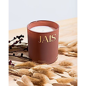 Bjerg Candles- Premium and Contemporary Scented Soy Wax Candle 8.11 oz (Bjerg Jais - Rose & Oud Scent)
