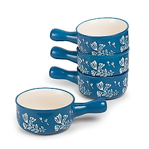 Wisenvoy French Onion Soup Crocks Oven Safe Soup Bowls with Handles Soup Bowls