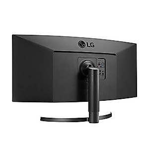 LG 34WN80C-B UltraWide Monitor 34” 21:9 Curved WQHD (3440 x 1440) IPS Display, USB Type-C (60W PD) , sRGB 99% Color Gamut, 3-Side Virtually Borderless Design, Tilt/Height Adjustable Stand - Black