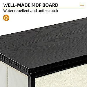 Nightstand Bedside Table Drawer Cabinet 8 Drawers Dresser Fabric Closet Storage Organizer Tower Bedroom Cabinet Versatile Practical Durable Sturdy 8-Drawer Storage Cabinet Storage Tower Dresser