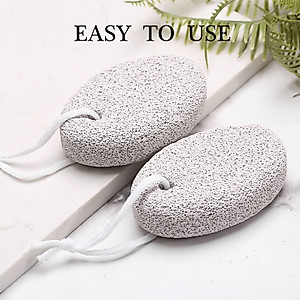 2PCS Natural Pumice Stone for Feet, HOOMBOOM Lava Pedicure Tools Hard Skin Callus Remover for Men/Women Feet and Hands - Natural Foot File Exfoliation to Remove Dead Skin