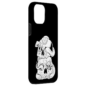 iPhone 14 Pro Max Skull Mushrooms Dead Skulls Satanic Occult Gothic Case